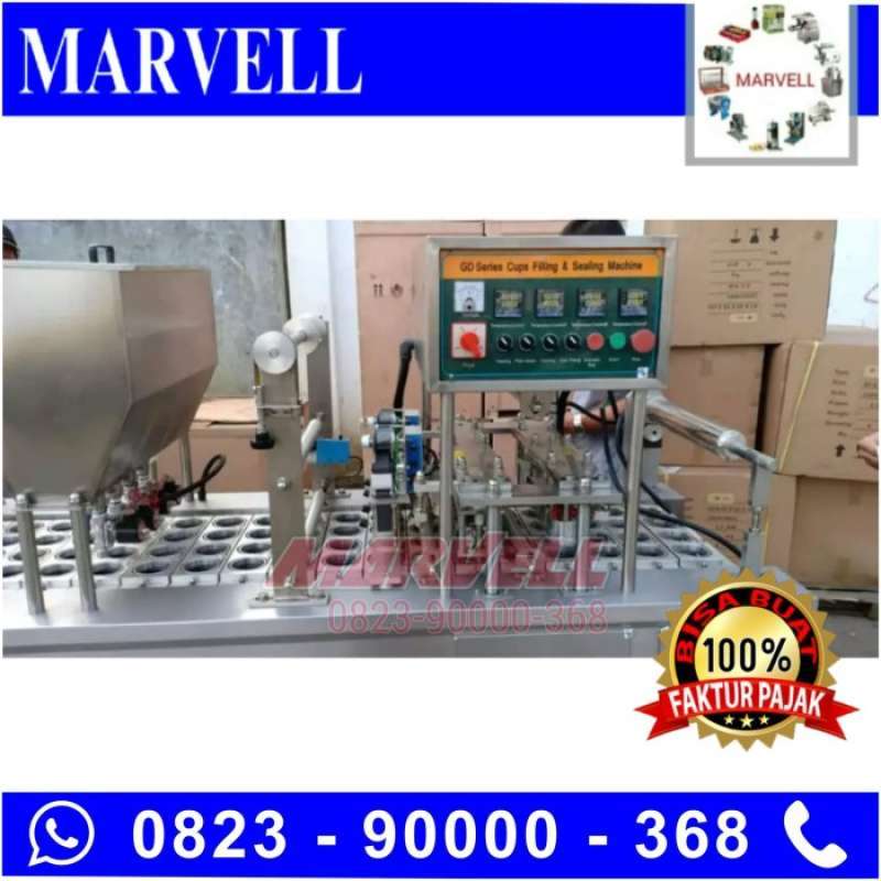 Jual Mesin Filling Cup Sealer 4 Line Full Otomatis - Produksi Cairan Gelas New di Seller Honey ...