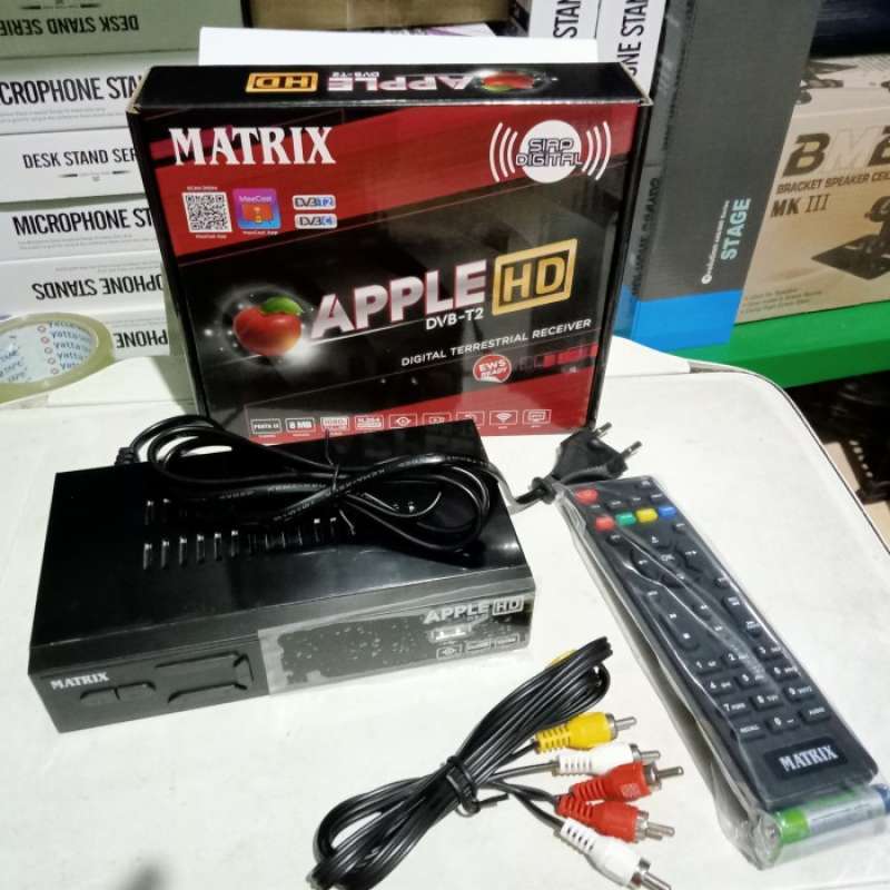 Promo Set Top Box Tv Digital Merk Matrix Hd Dv 12 Warna Merah 8 Mb ...