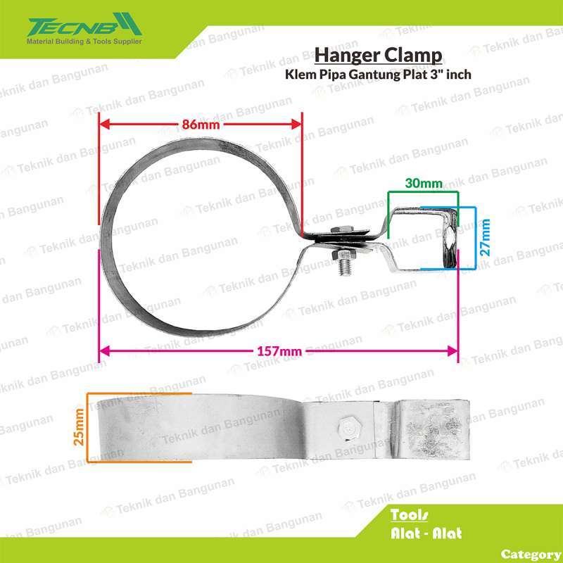 Jual no brand Klem Gantung Pipa Klem Pipa Klem Gantung Pipa PVC Hanger ...