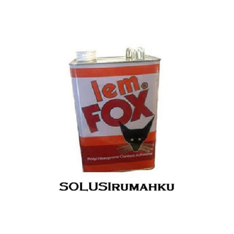 Promo Lem FOX Galon 2,5 Kg Lem Kuning Fox Lem Kayu/Kulit/Karet/Plastik ...