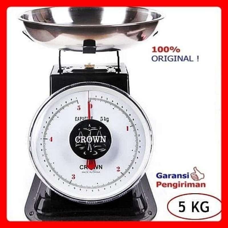 Promo Timbangan Duduk Timbangan Buah 5 Kg Crown Baru Diskon 42% di Seller Honey Market ...