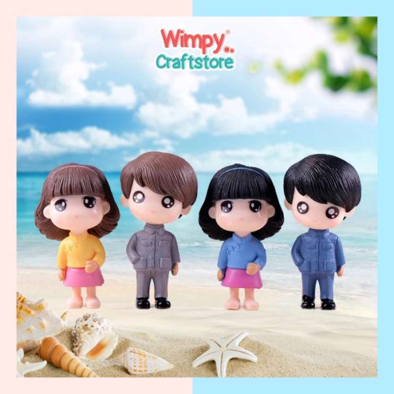 Promo MINIATURE COUPLE HIASAN KUE CAKE TOPPER TAMAN KECIL TERRARIUM ...