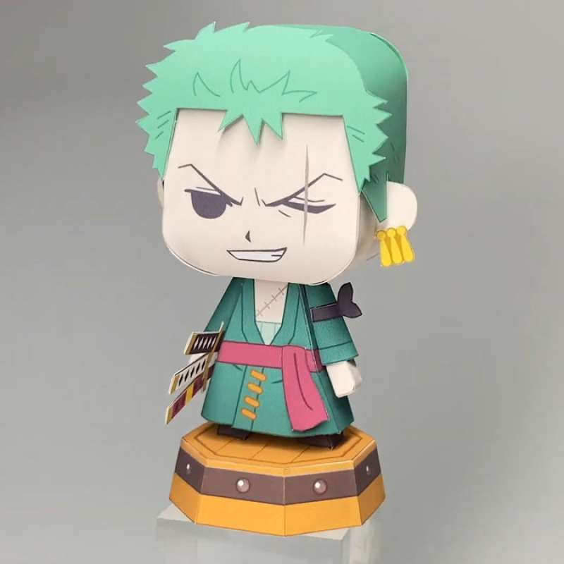 Promo CHIBI RORONOA ZORO ONE PIECE PAPERCRAFT - LUTOFIA Diskon 50% di ...