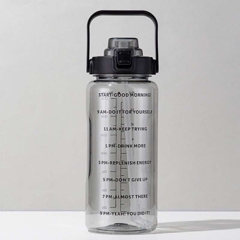 Promo BOTOL MINUM TRANSPARAN 2LITER/BOTOL MOTIVASI DENGAN PENANDA WAKTU ...