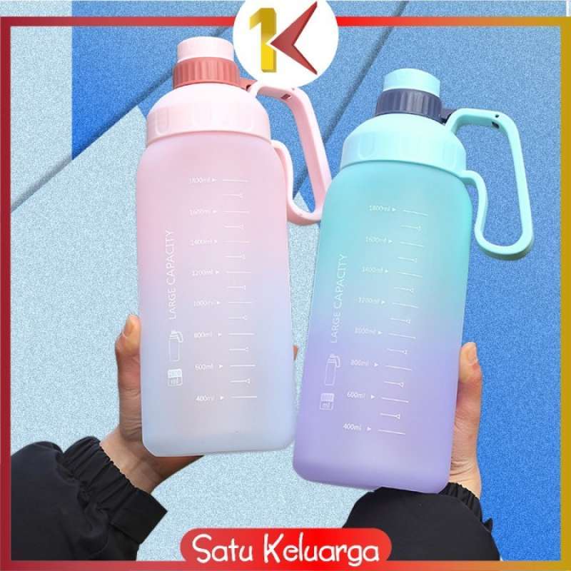 Promo SK-C301 BOTOL MINUM MOTIVASI 2 LITER / BOTOL MINUM PENANDA WAKTU ...