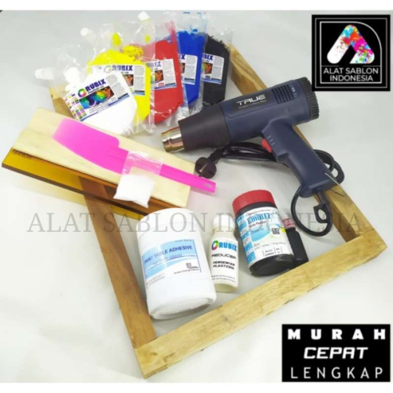 Promo ALAT SABLON PEMULA PLASTISOL DENGAN HOT GUN Diskon 23% di Seller ...