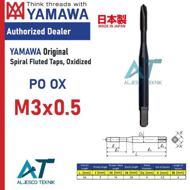 Promo Yamawa Po Tap Lurus M3 X 0.5 Made In Japan Diskon 23% Di Seller Rhmd - Kebon Kacang, Kota ...