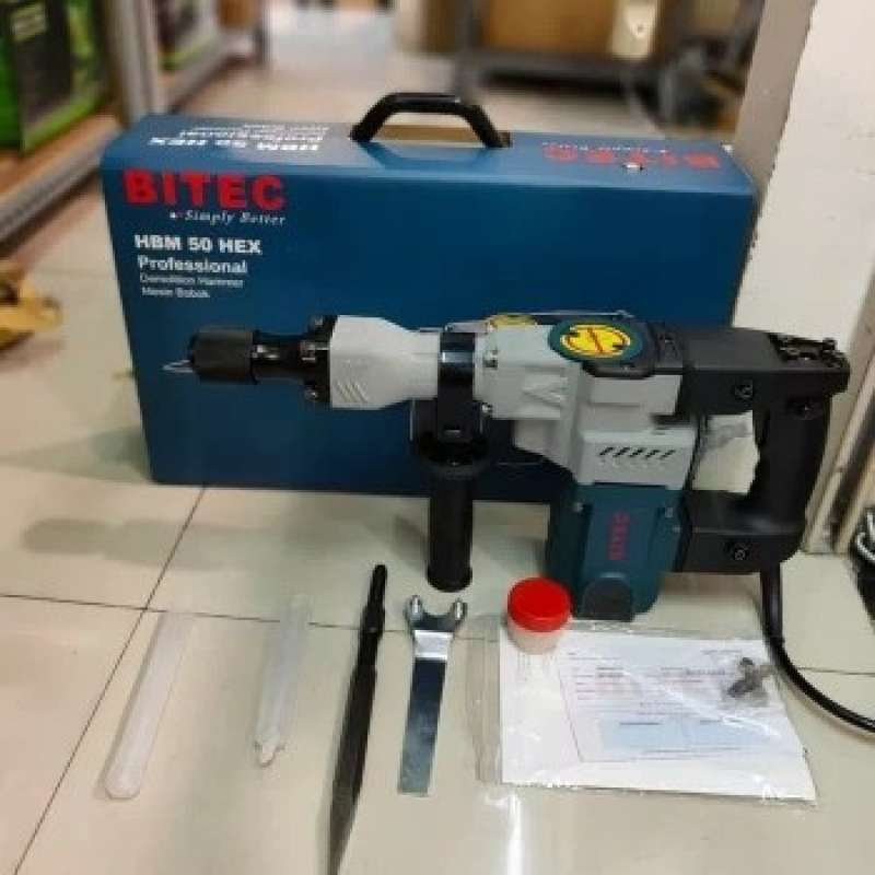 Promo Mesin bobok beton BITEC HBM 50 HEX Demolition hammer HBM50HEX Diskon 23% di Seller Rhmd ...