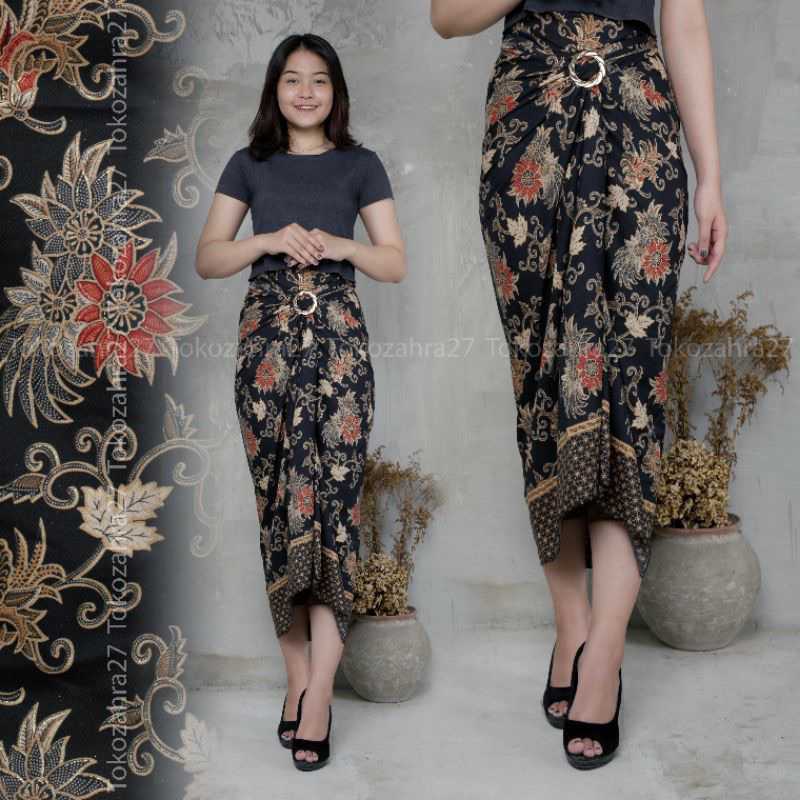 Promo (50 Motif) Rok Lilit Batik Bawahan Kebaya Modern Rok Serut Batik ...