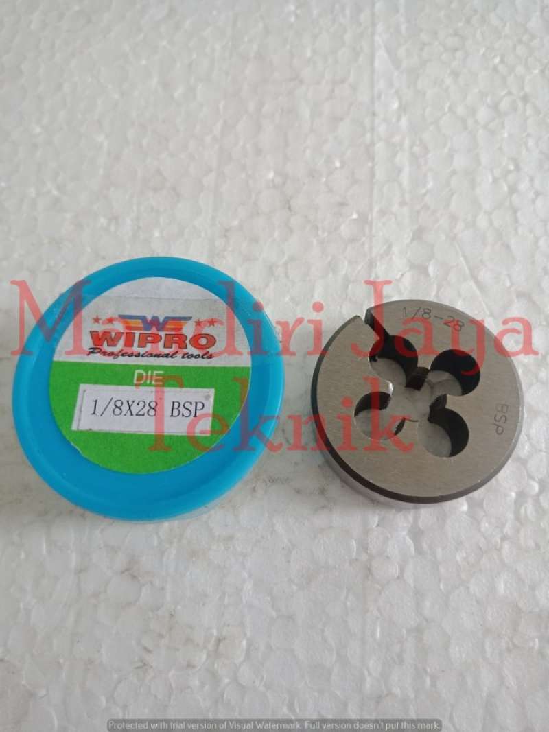 Jual Mata Snai Senai Pipa / Round Dies 1/8 x 28 BSP WIPRO di Seller Mandiri Jaya Teknik - Dukuh ...