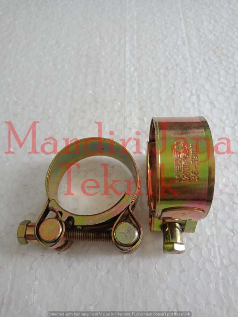Jual Clamp Slang Selang Heavy Duty Model Plat Super 36mm - 39mm WIPRO ...