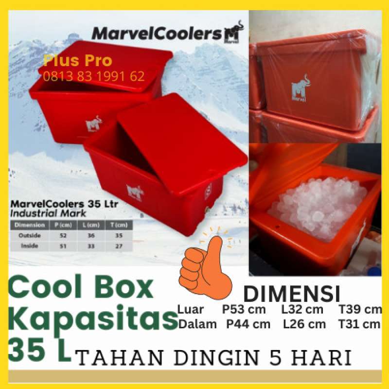 Promo Cooler Box 50 L / Marvel Cool es batu kristal mancing marina ...