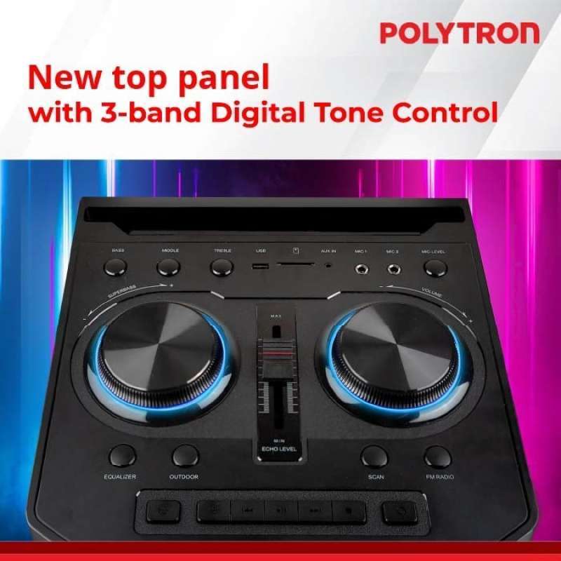 Jual Polytron Active Speaker Pas-10d28 Aktif Usb Bluetooth 10 Inch Di ...