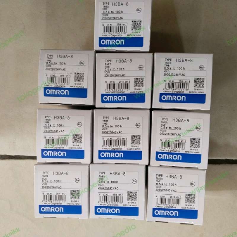 Promo Timer H3BA-A8 H3BA A8 220V AC 220VAC 0.5s 100h Omron Diskon 35% ...