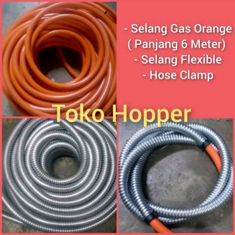 Jual Paket Selang Gas + Selang Flexible Panjang 6 Meter di Seller Toko ...