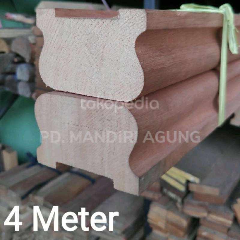 Promo Rt-01K / Rt-01B Railing Tangga Kayu Kamper & Meranti Oven ...