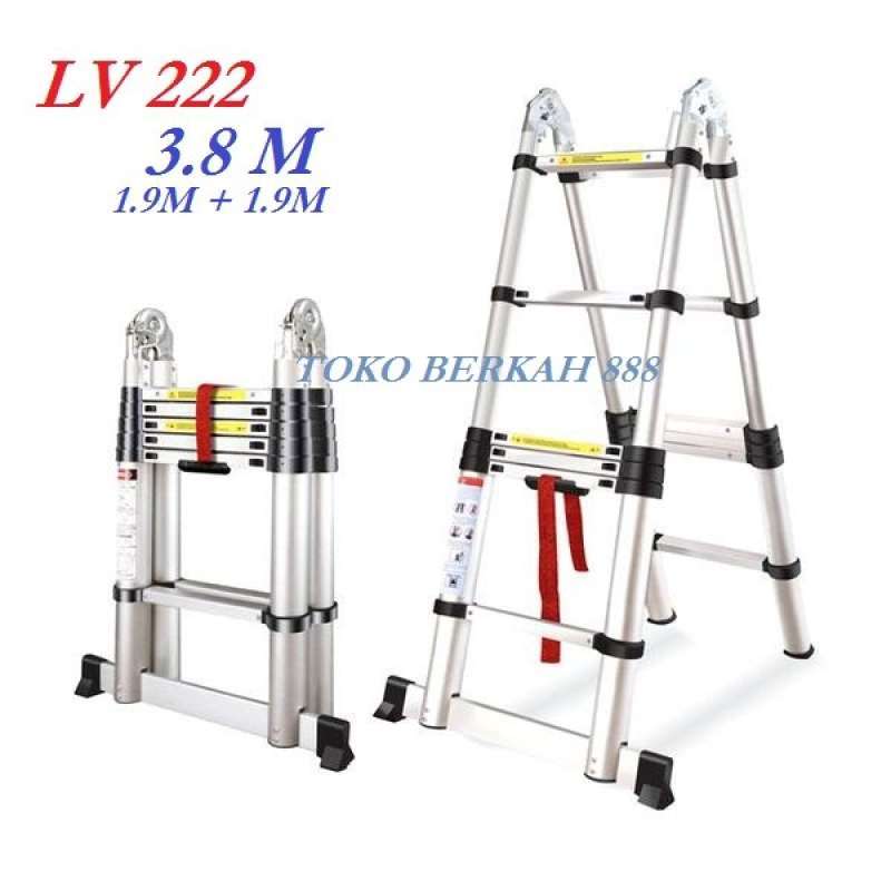 Promo Tangga Teleskopik 3.8 Meter Multi, Tangga Lipat, Double ...