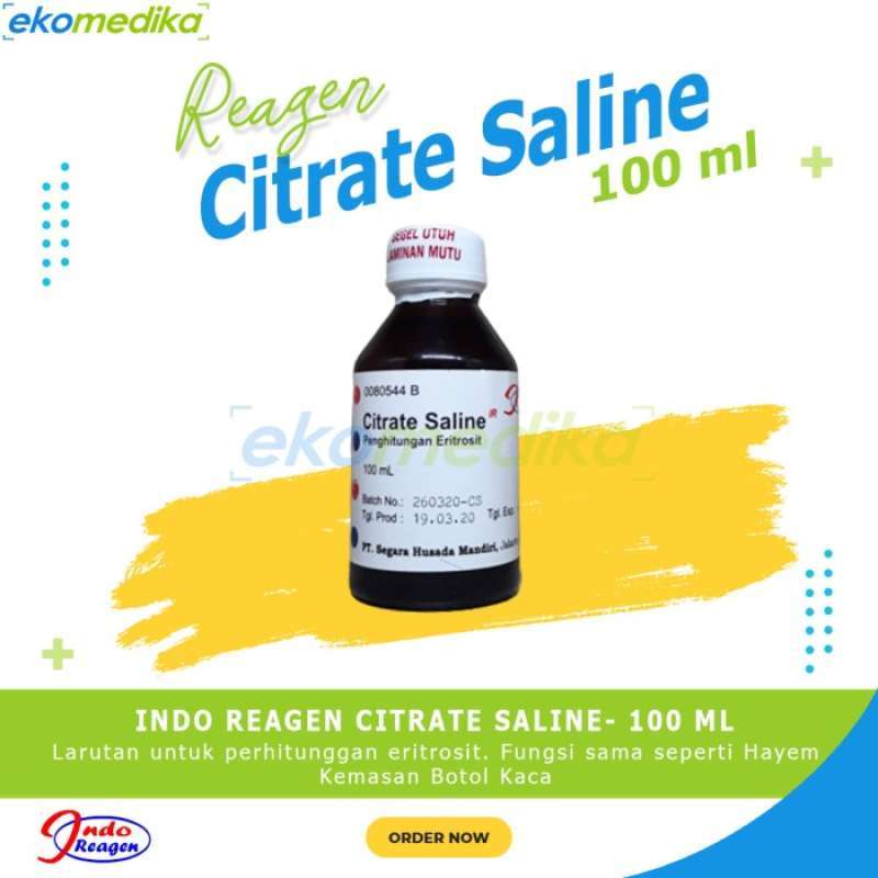 Promo Indo Reagent Larutan Citrate Saline 100 Ml (pengganti Hayem ...