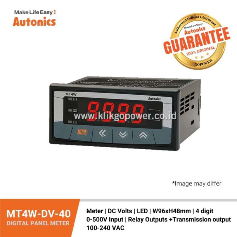 Promo AUTONICS PANEL METER MT4W-DV-40 -TOKOSEPULUH10 Diskon 50% di ...