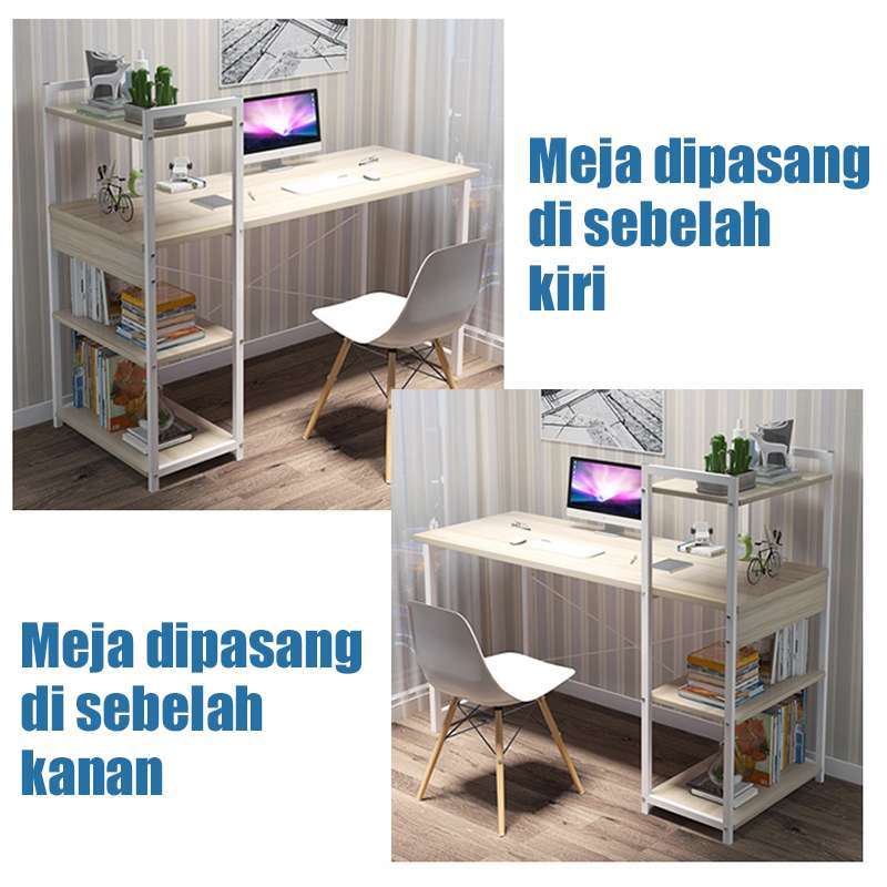 Promo Meja Komputer Meja kerja putih Meja belajar Meja ruang kayu kerja ...