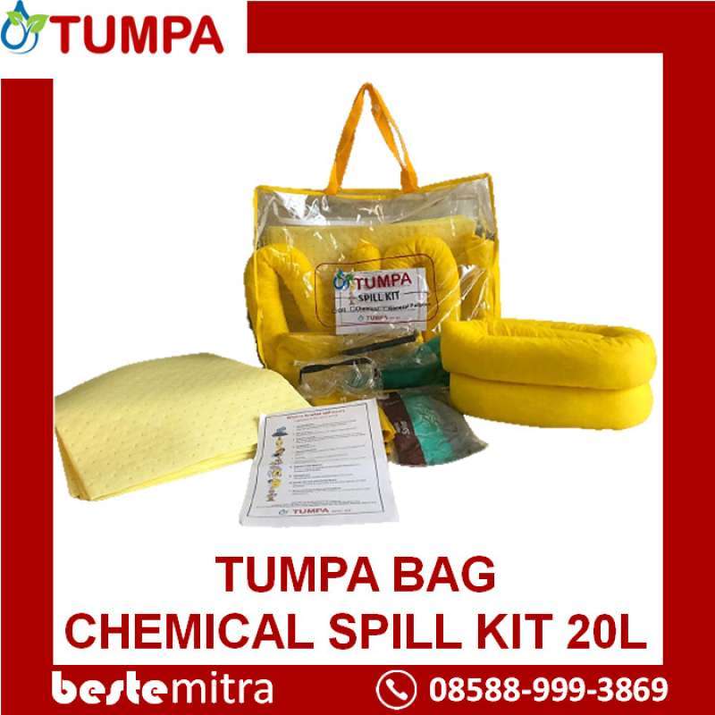 Promo Promo Tumpa Chemical Spill Kit Bag (Lap Penyerap Cairan Chemical ...