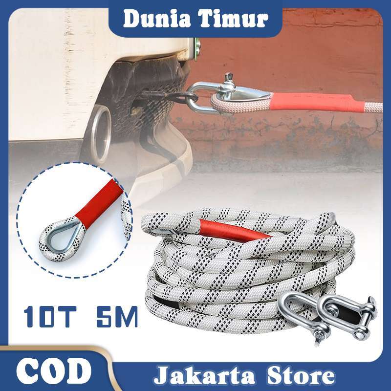 Promo 10 Ton Tali Derek Mobil 5 Meter / Tali Penarik / Car Rescue ...