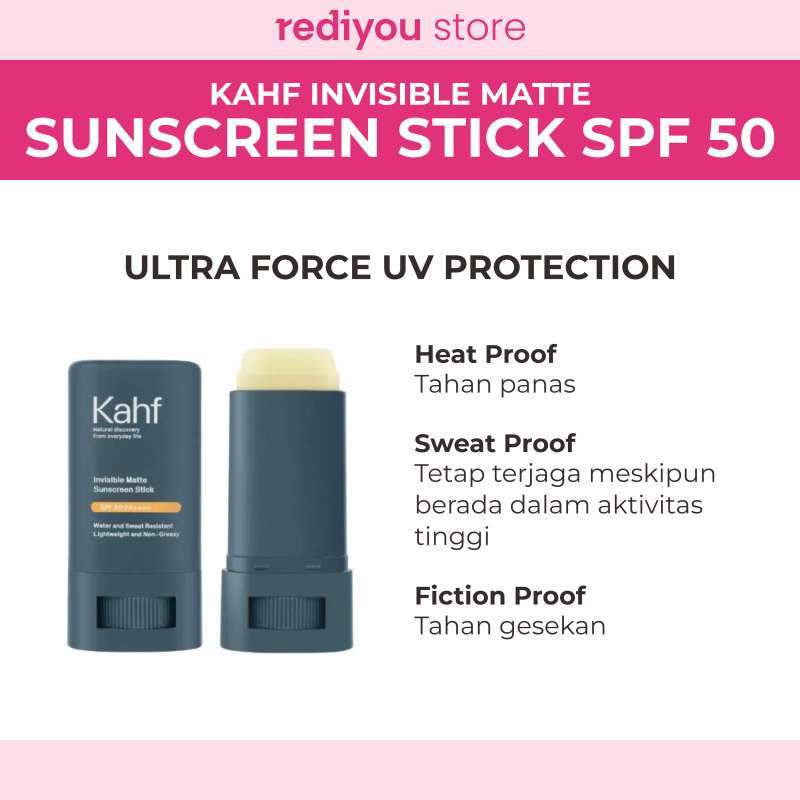 Promo Kahf Invisible Matte Sunscreen Stick SPF 50 PA++++ 22 g - Tabir ...