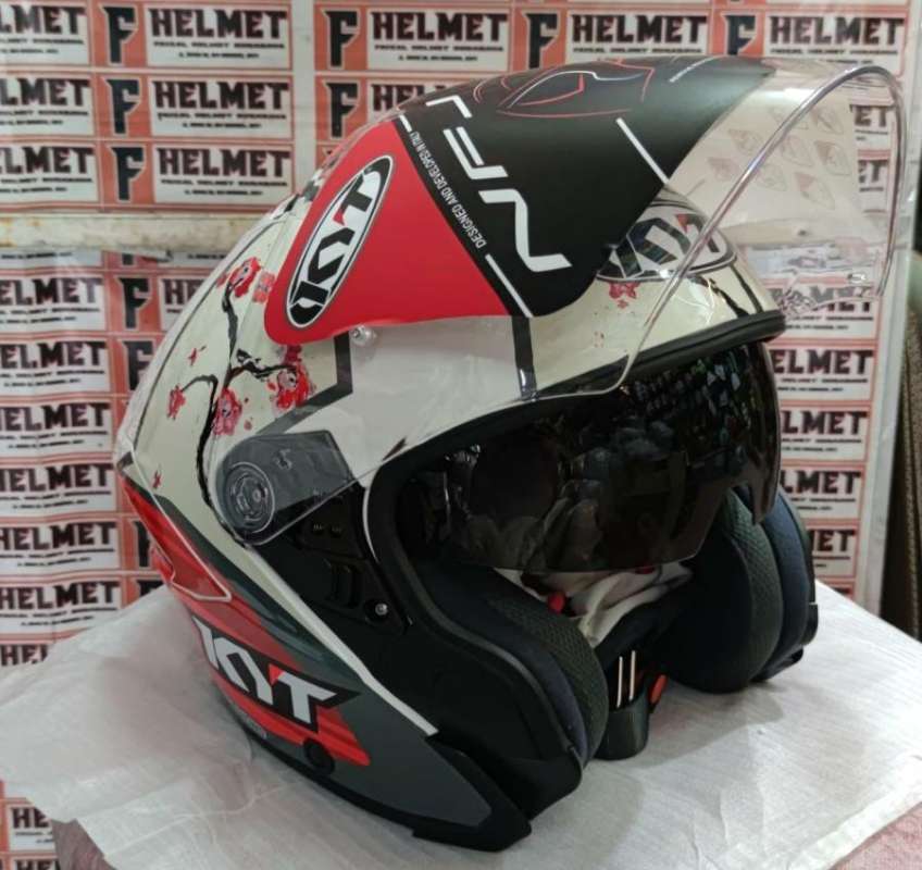 Jual KYT NFJ / HELM KYT NF-J Xavi Sakura Rep ORIGINAL di Seller FAIZAL ...