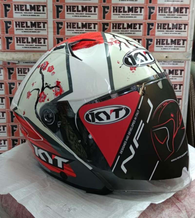 Jual KYT NFJ / HELM KYT NF-J Xavi Sakura Rep ORIGINAL di Seller FAIZAL ...