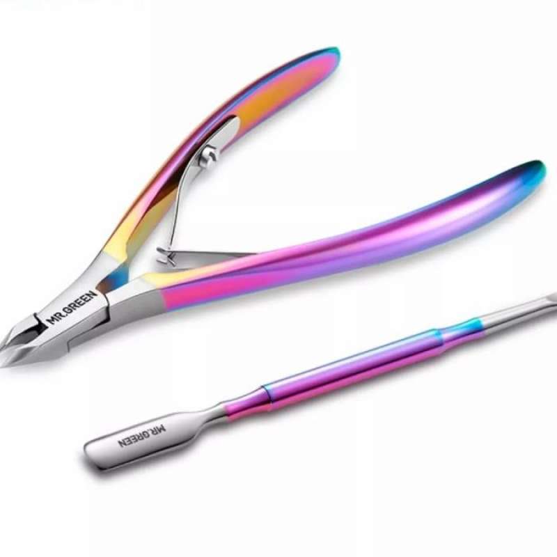 Jual Mr Green Cuticle Nipper Pusher Kultikula Tebal Tang Kuku Solingen ...