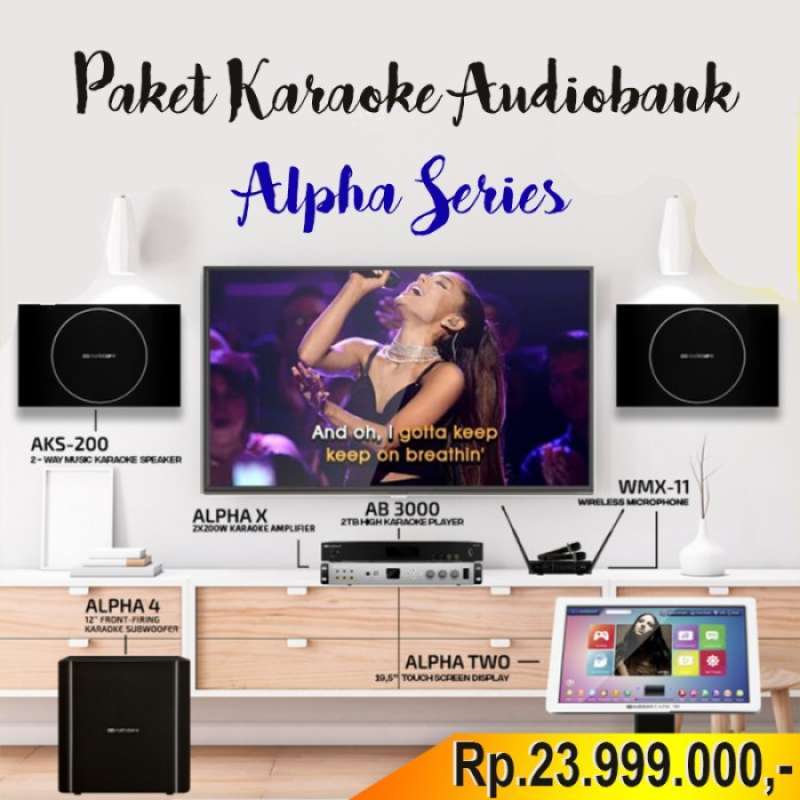 Promo PAKET AUDIOBANK AB3000 ALPHA SERIES FULL SET KARAOKE AB-3000 ...