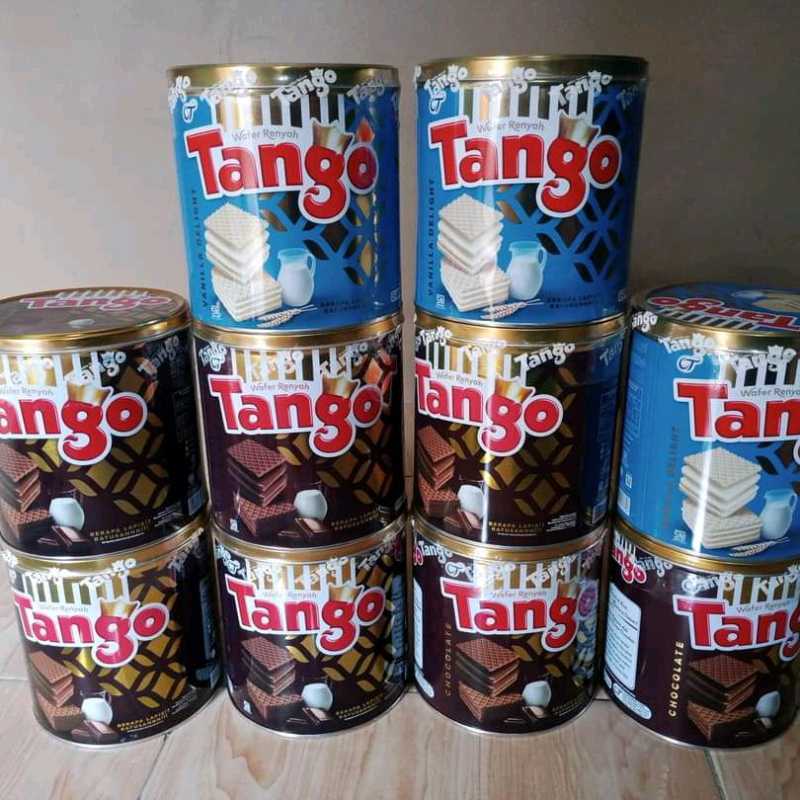 Jual Tango wafer kaleng rasa cokelat/vanilla ( 1 dus isi 6 ) di Seller ...