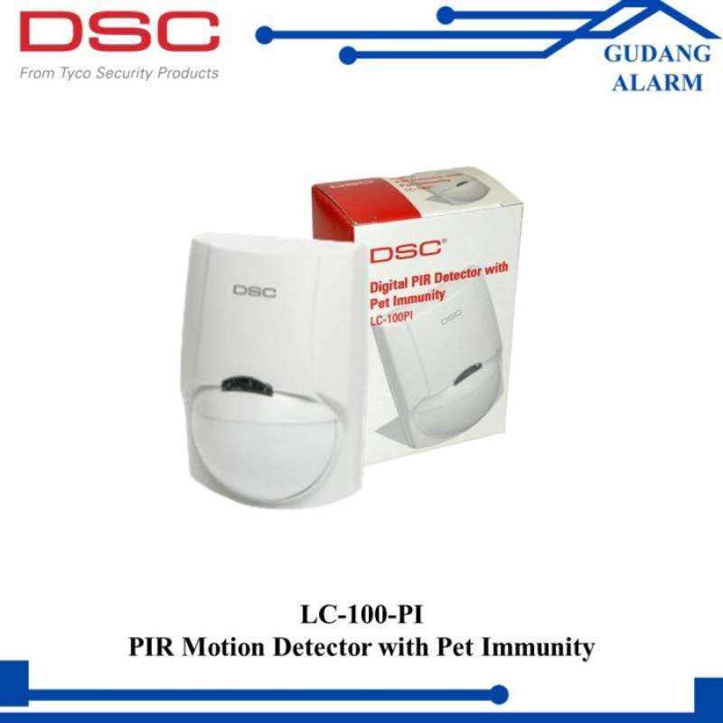 Promo PIR MOTION DETECTOR WITH PET IMMUNITY DSC LC-100-PI SENSOR GERAK ...