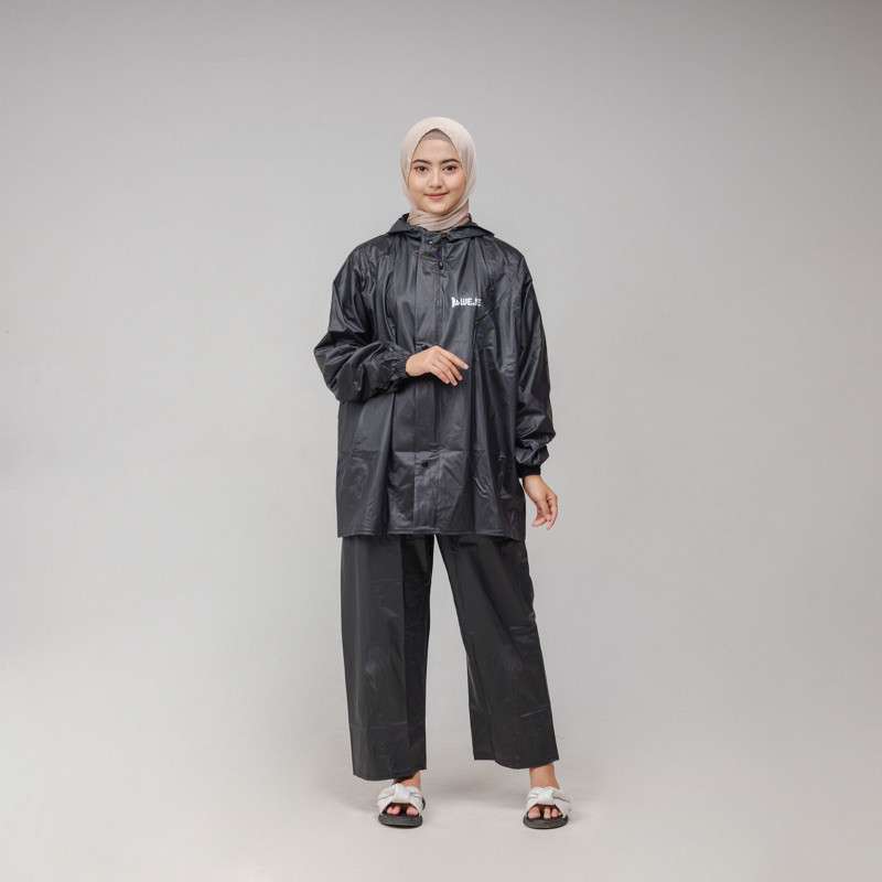 Jual Weje Jas Hujan Setelan Dewasa Pria Wanita Premium Bahan Tebal Pvc Dan Nilon Raincoat - L ...