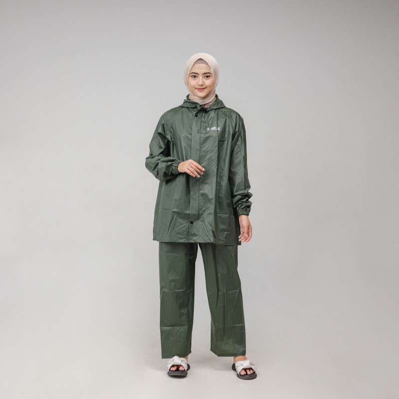 Jual Weje Jas Hujan Setelan Dewasa Pria Wanita Premium Bahan Tebal Pvc Dan Nilon Raincoat - L ...