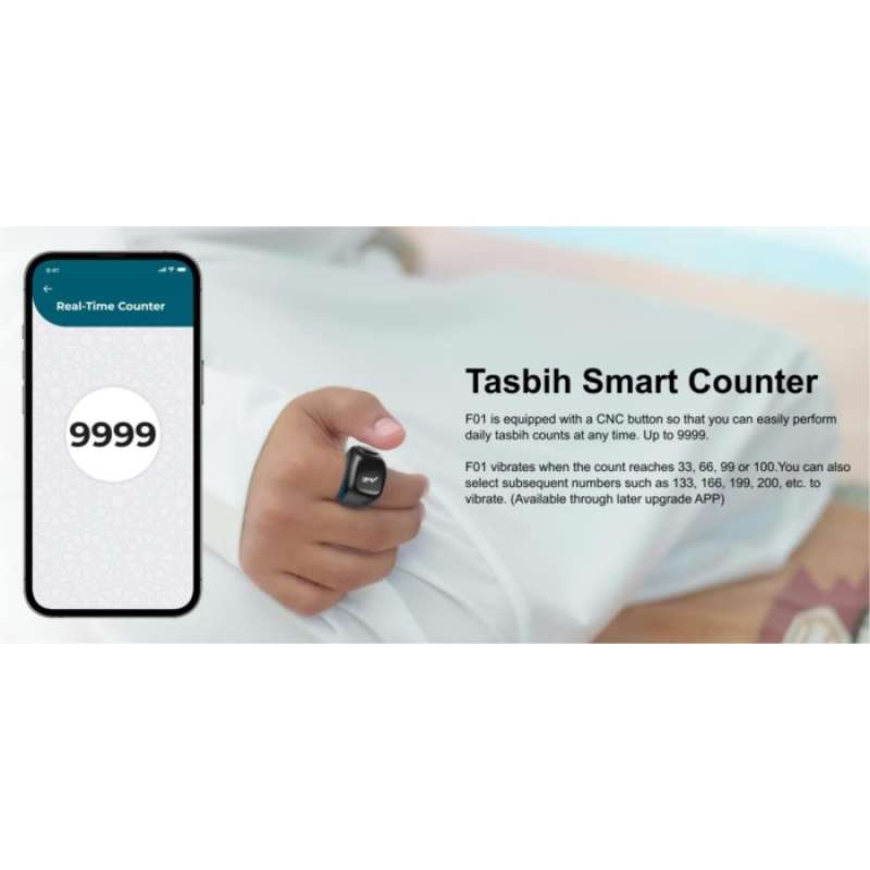 Jual iQibla Zikr Smart Ring Flex F01 F02 Lite Cincin Tasbih Digital di Seller Premier Market ID ...