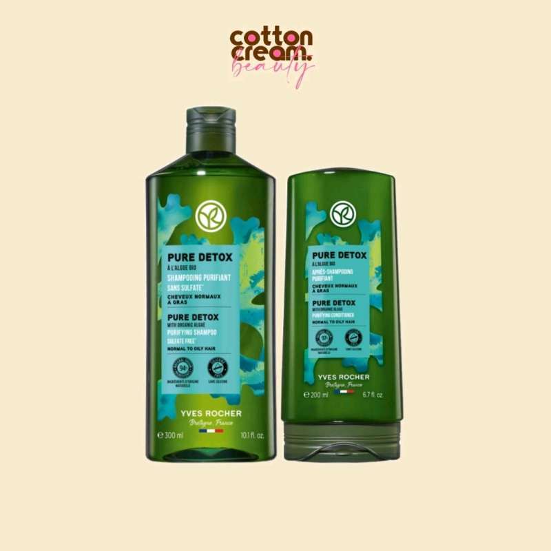 Promo Yves Rocher Pure Detox Purifying Shampoo & Conditioner - SHAMPOO ...