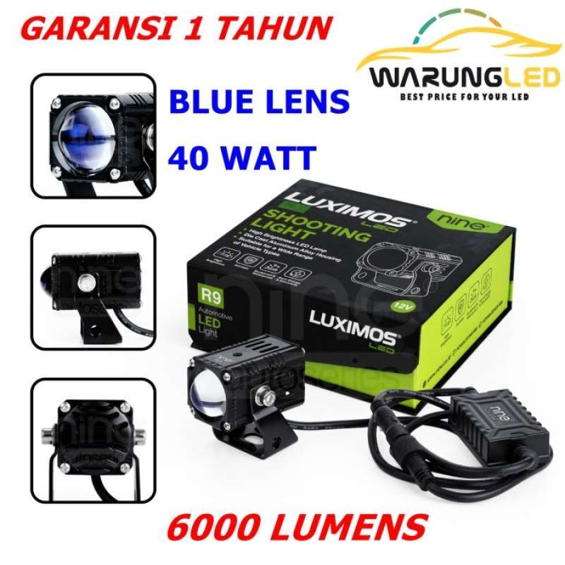 Promo LAMPU TEMBAK SOROT SPOT MINI LASER 2 WARNA 9NINE R9 40 WATT BLUE ...