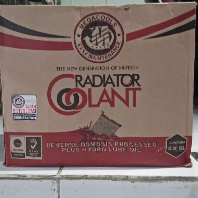 Promo Air Radiator Coolant Mega Cool 5 Liter Hijau 100% Original Diskon ...