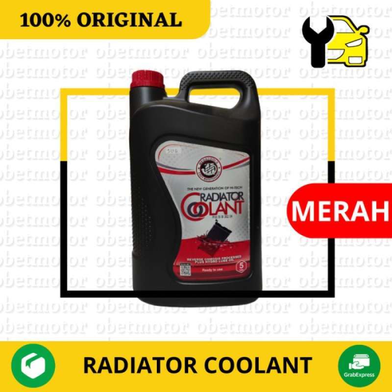 Promo AIR RADIATOR/RADIATOR COOLANT MERAH 5 LITER ORIGINAL Diskon 9% di ...