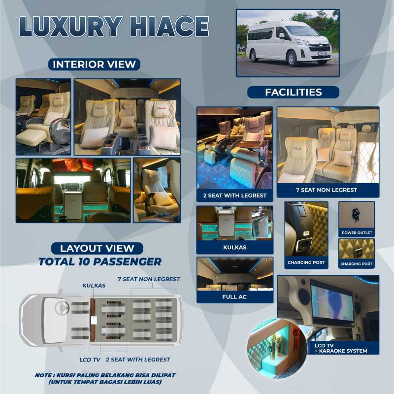 Jual Trans Jaya Bus Pariwisata - Hiace Luxury seat 9 - Start Jakarta ...