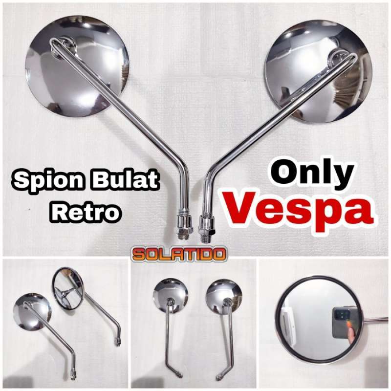 Promo Spion Bulat Klasik Vespa Classics Spion Retro Besi Krum Bulat ...