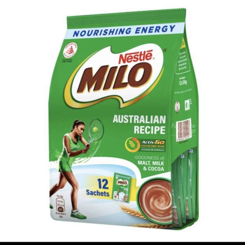Jual Milo Activ Go Australian Recipe 12Sachet With Milk di Seller The ...