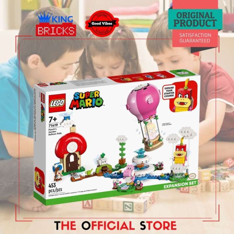 Jual LEGO Original SUPER MARIO 71419 Peach Garden Balloon Ride Mainan ...