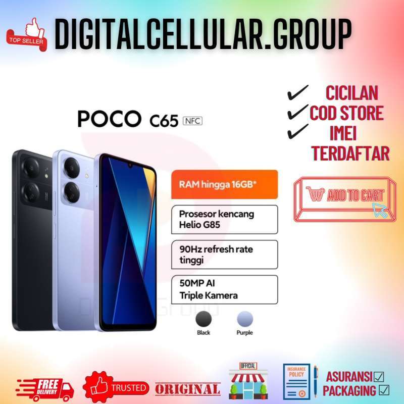 Jual Xiaomi Poco C65 6/128 Gb 8/256 Gb Di Seller Digitalcellulargroup Store - Durian, Kota Medan ...