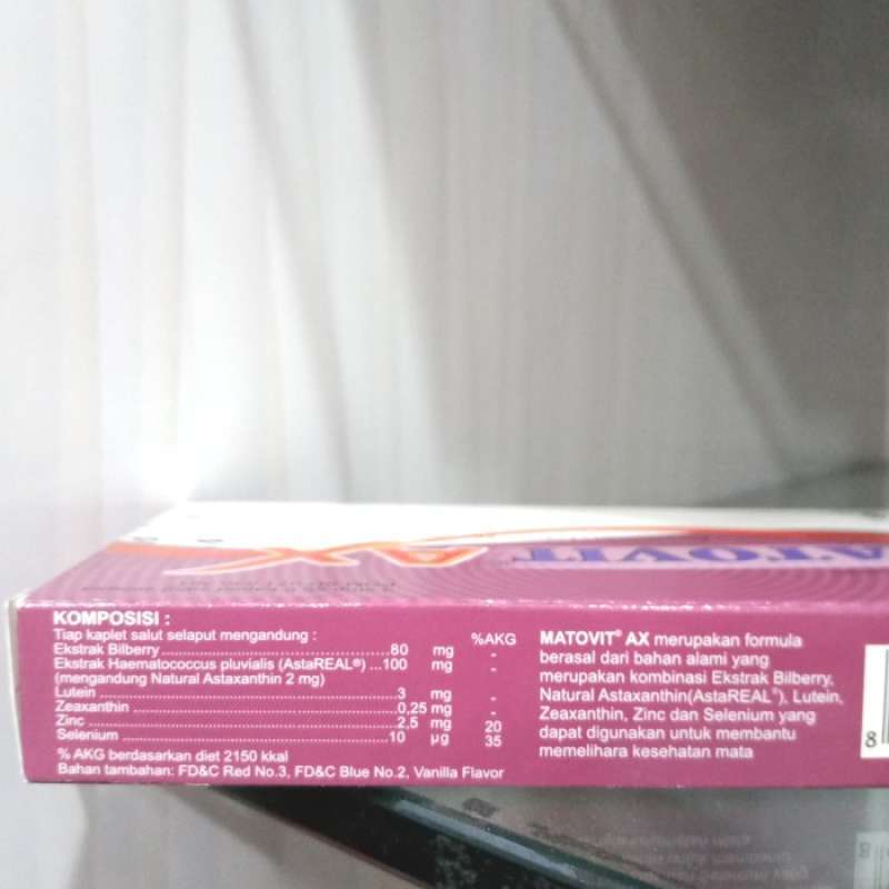 Promo Matovit AX Vitamin Mata + Antioxidant (Astaxanthin Lutein ...