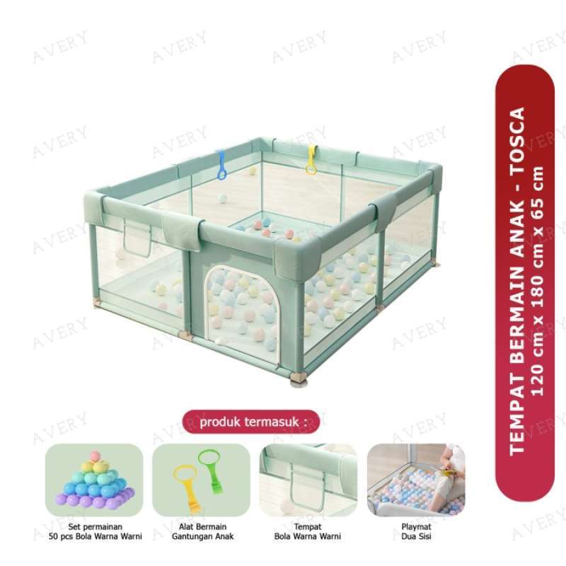 Promo PAGAR BAYI ANAK / KOLAM TEMPAT BERMAIN MANDI BOLA - PLAYPEN ...