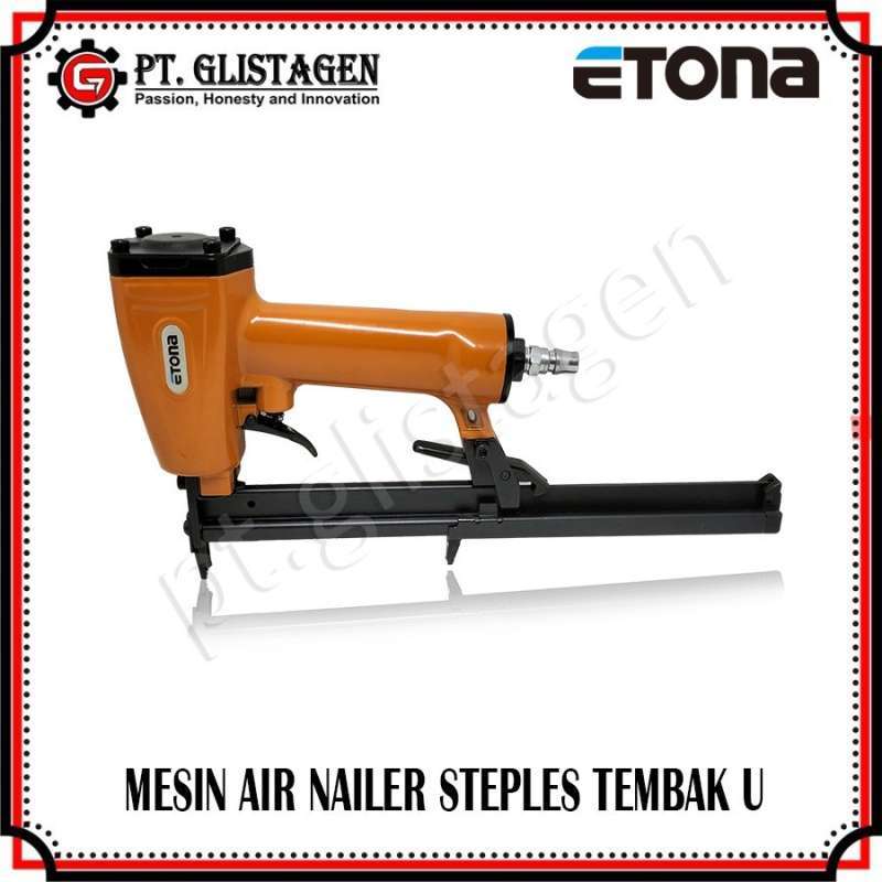 Jual Etona Mesin Paku Tembak U Air Nailer Gun Stapler Stapless Staples ...