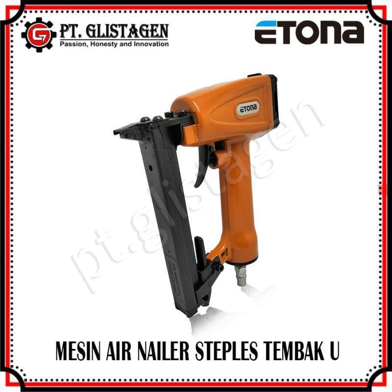 Jual Etona Mesin Paku Tembak U Air Nailer Gun Stapler Stapless Staples ...