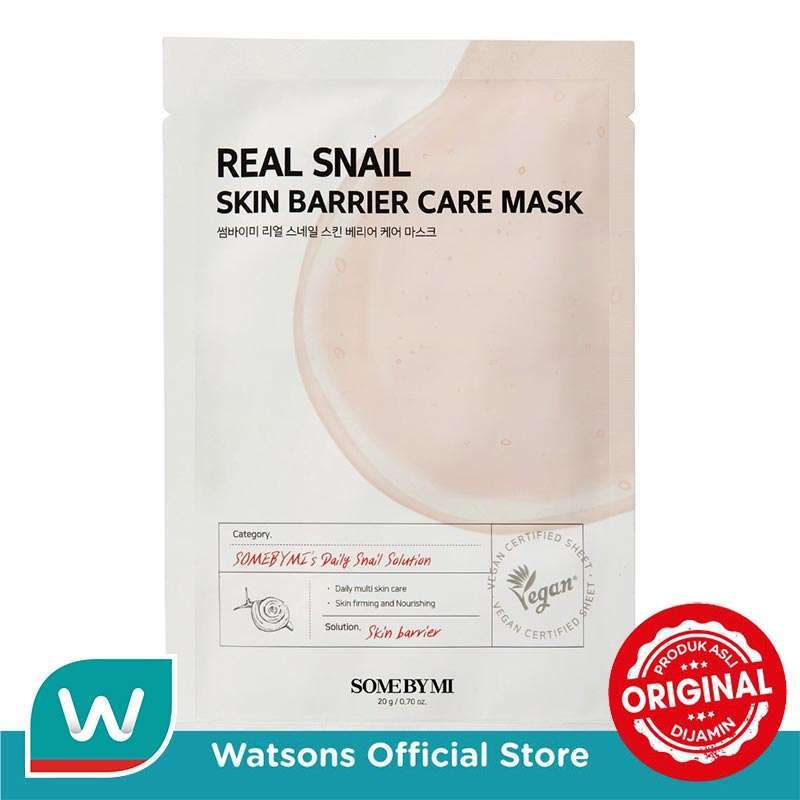 Promo Some By Mi Real Snail Skin Barrier Care Mask (10 Sheets In 1 Pack ...